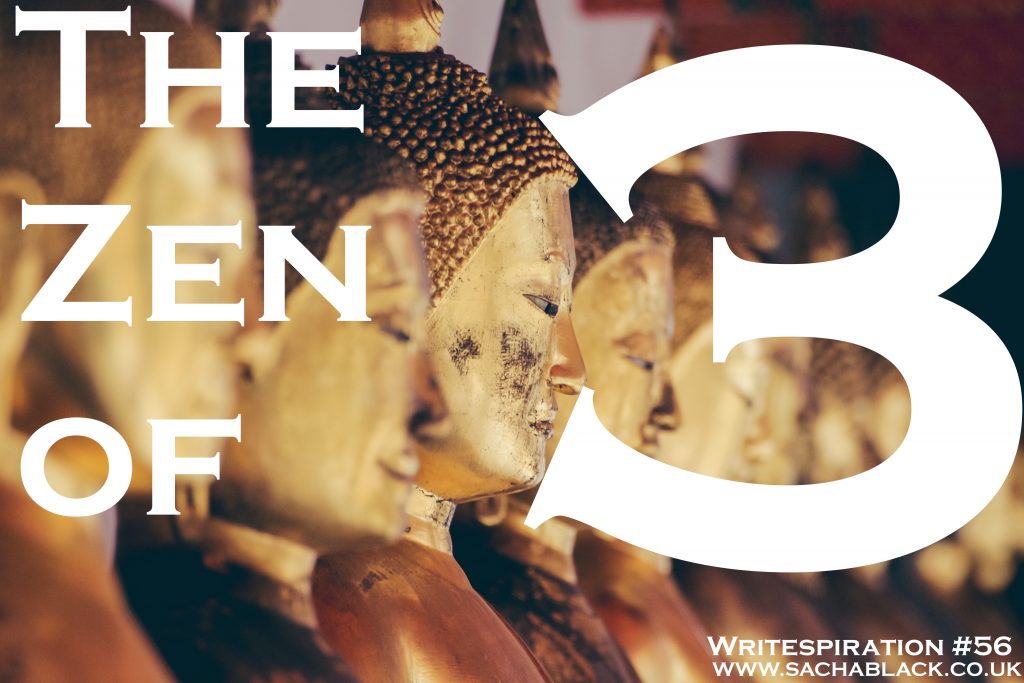 Writespiration #56 The Zen of 3 - Sacha Black